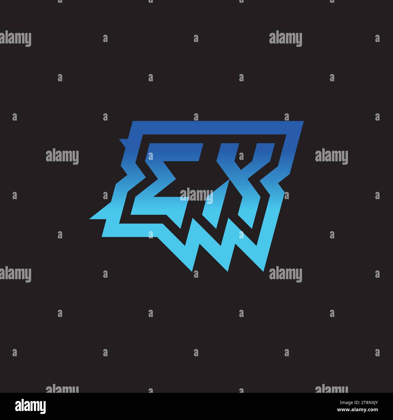 Ex gaming logo Stock Vector Images - Alamy