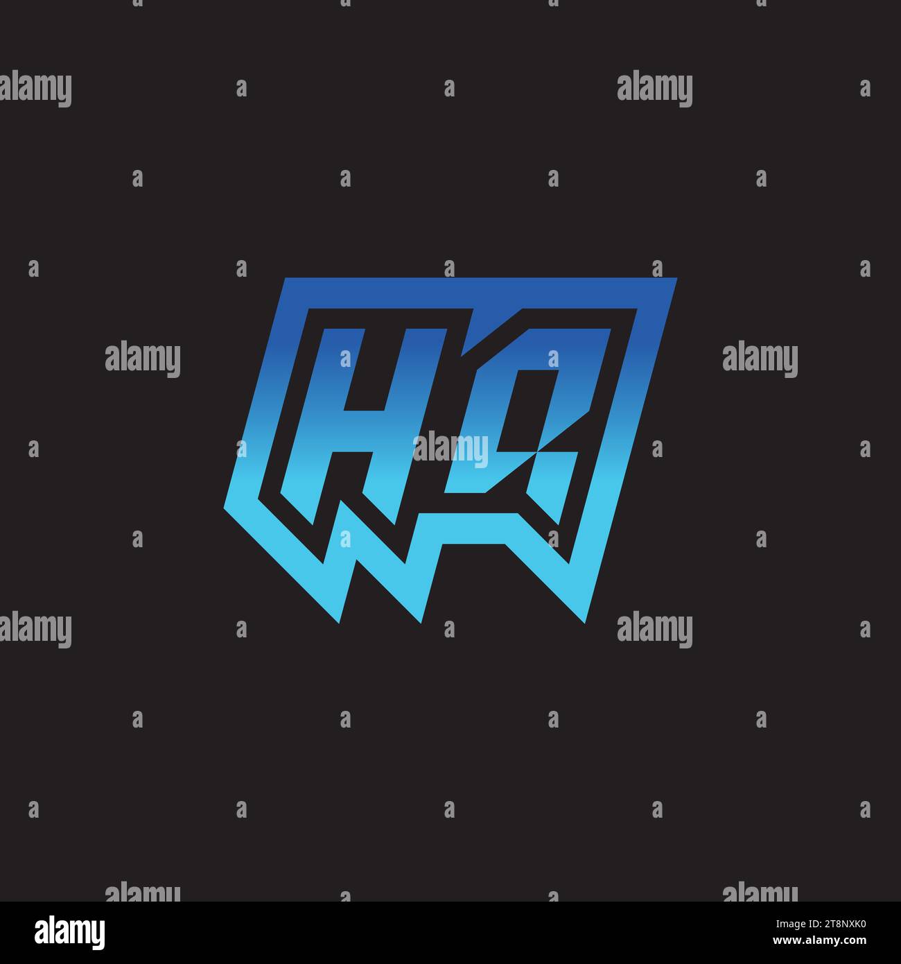 HQ initial inspiration logo design esport and gaming clan ideas Stock ...