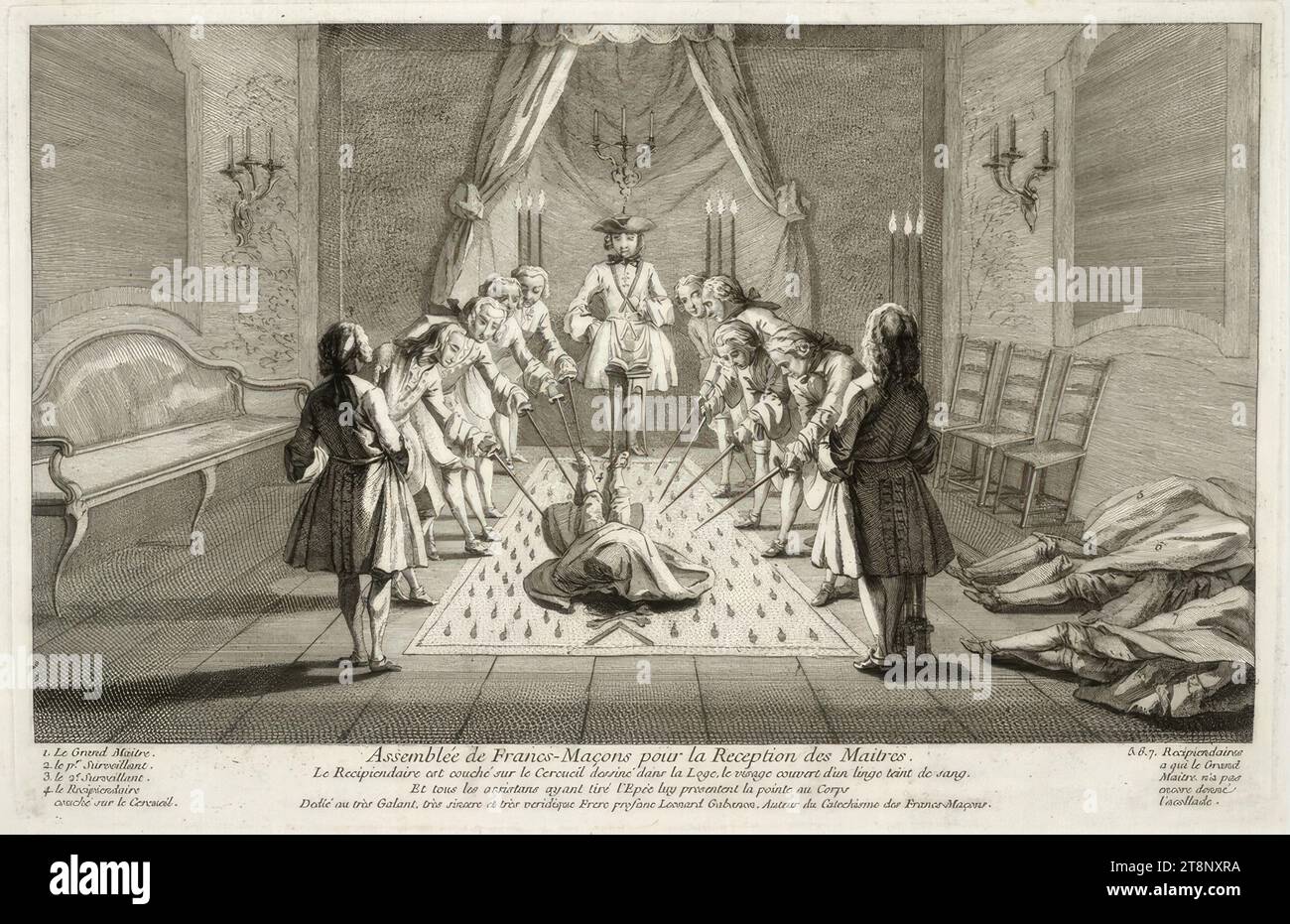 Masonic Assembly, Anonymous ( (Mad. la Marquise de ***)), 1742, print ...