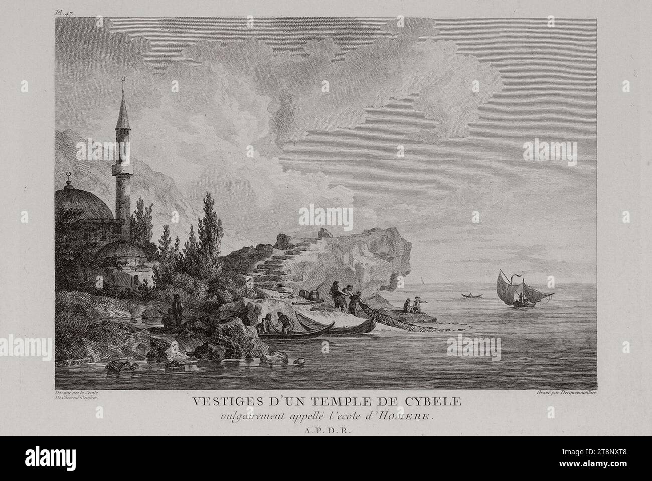 Vestiges d'un temple de Cybele vulgairement appelé l'ecole d'Homere ...