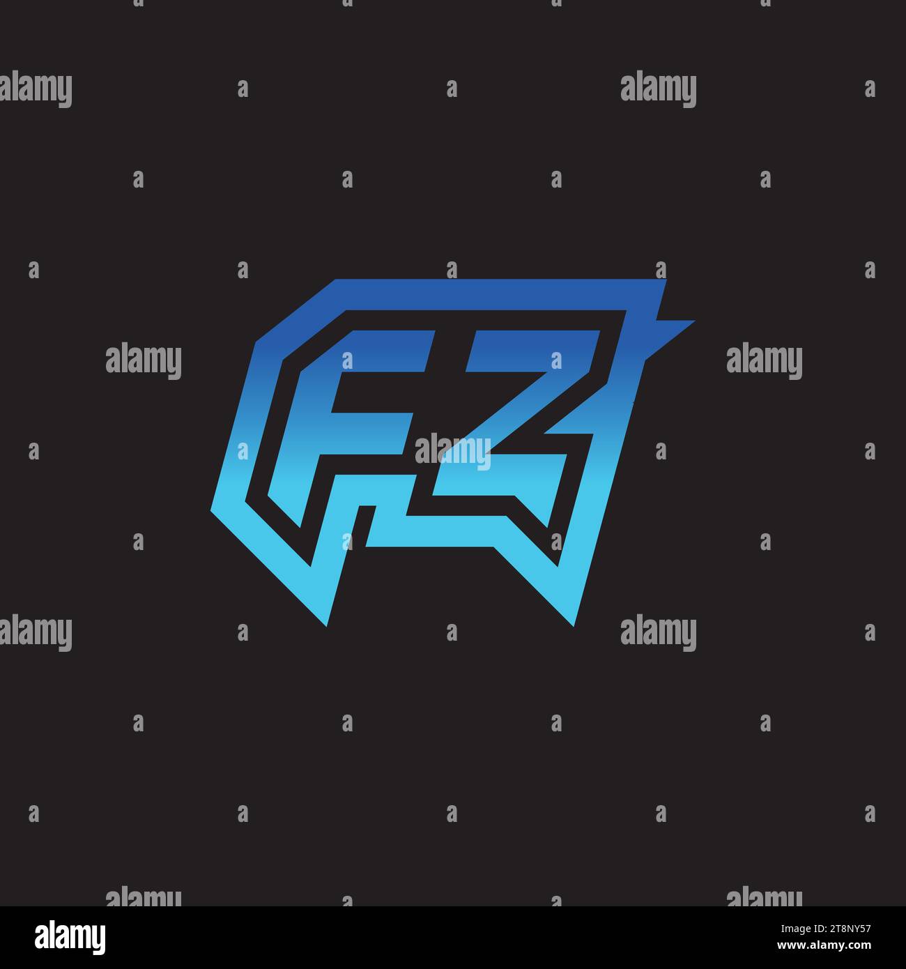 Fz gaming logo Stock Vector Images - Alamy
