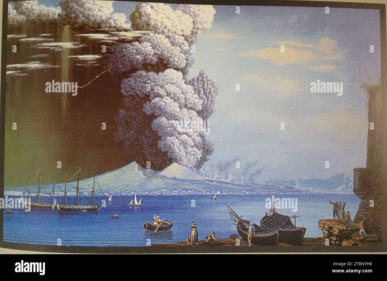 Vesuvio eruzione 1794, (2 Stock Photo - Alamy