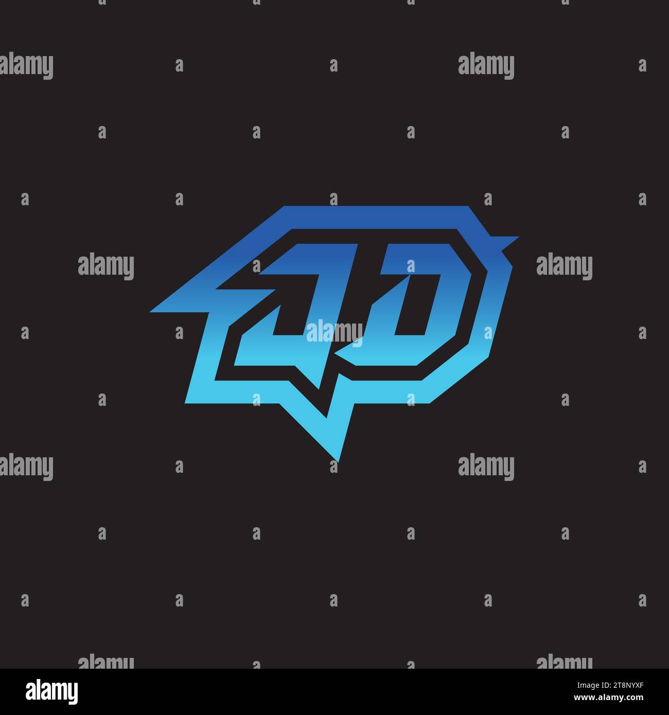 JD initial inspiration logo design esport and gaming clan ideas Stock ...