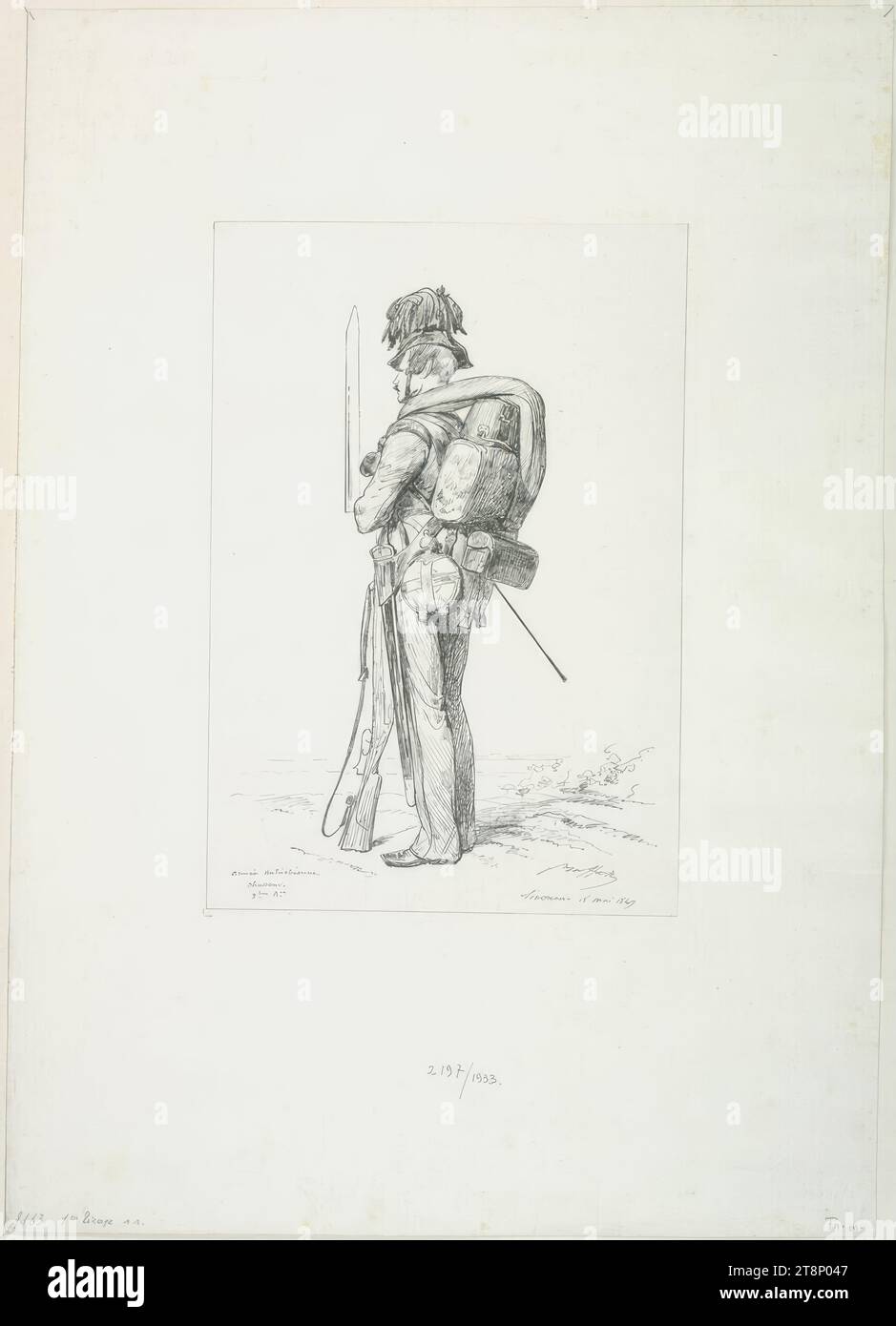 Armée autrichienne, chasseur, Auguste Raffet (Paris 1804 - 1860 Genoa ...