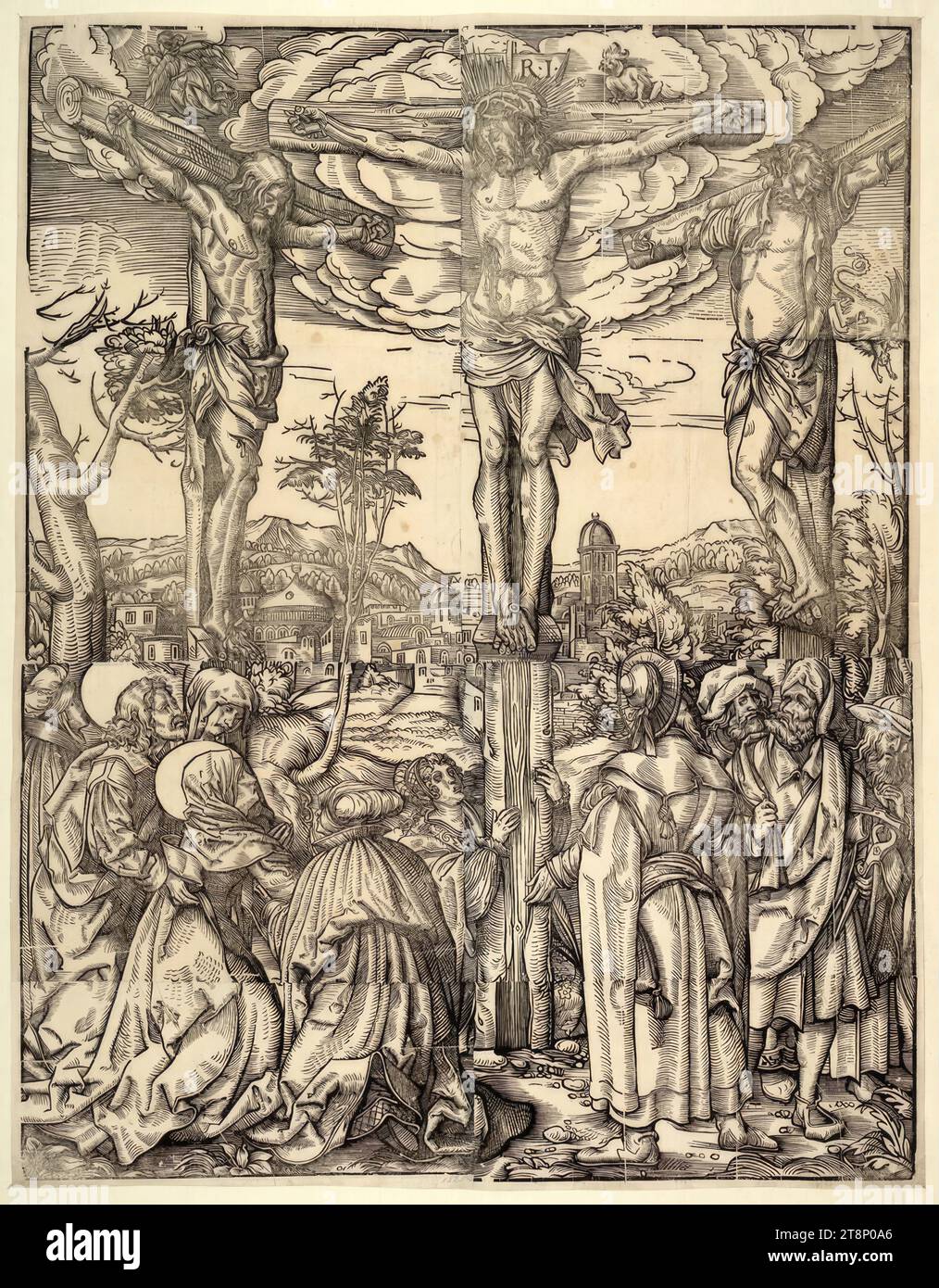 Crucifixion, (16th/19th century), printmaking, woodcut Stock Photo - Alamy