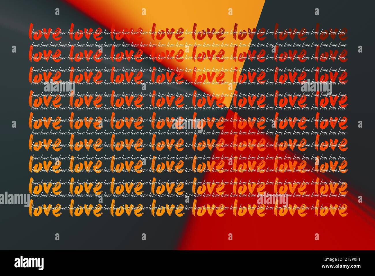 Love wording as symbol of love and care. Happy Valentines Day heart ...