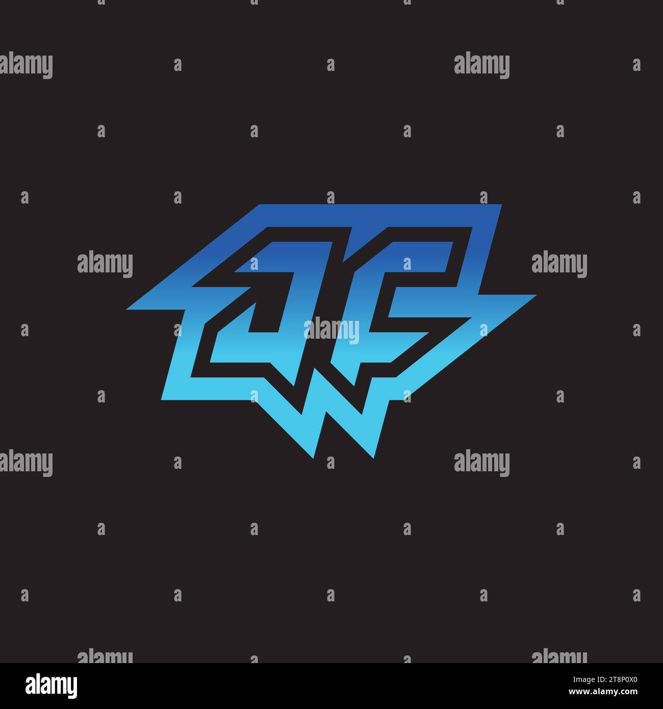 JC initial inspiration logo design esport and gaming clan ideas Stock ...