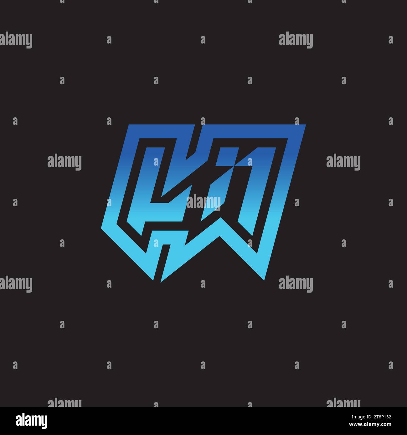 LN initial inspiration logo design esport and gaming clan ideas Stock ...