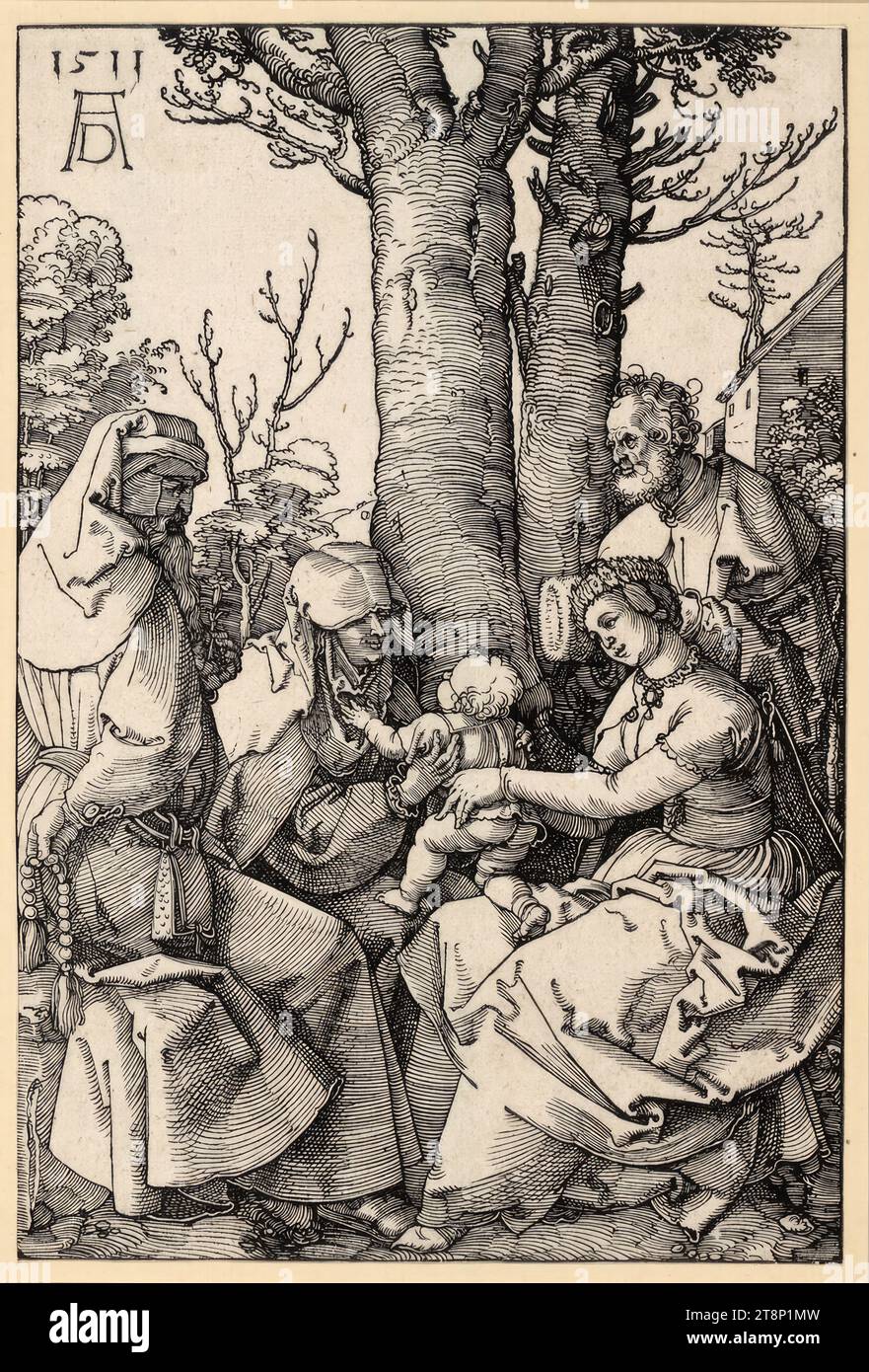 The Holy Family with Joachim and Anna under the tree, Albrecht Dürer ...