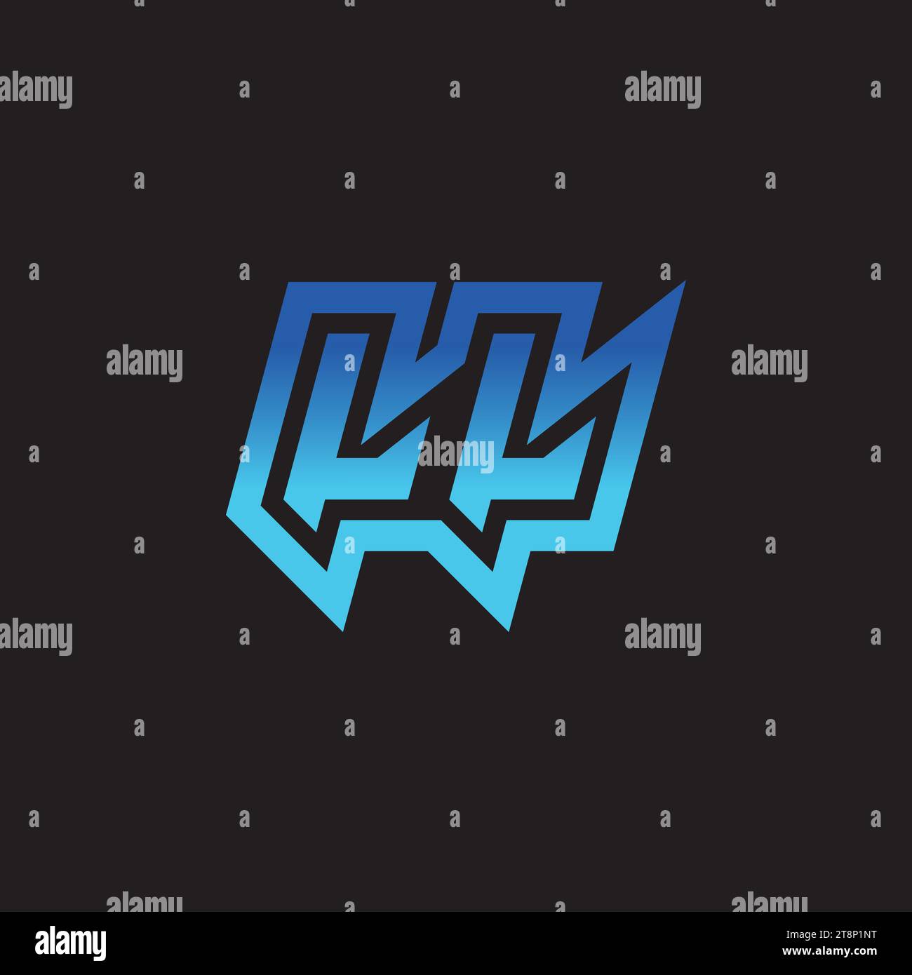 LL initial inspiration logo design esport and gaming clan ideas Stock ...