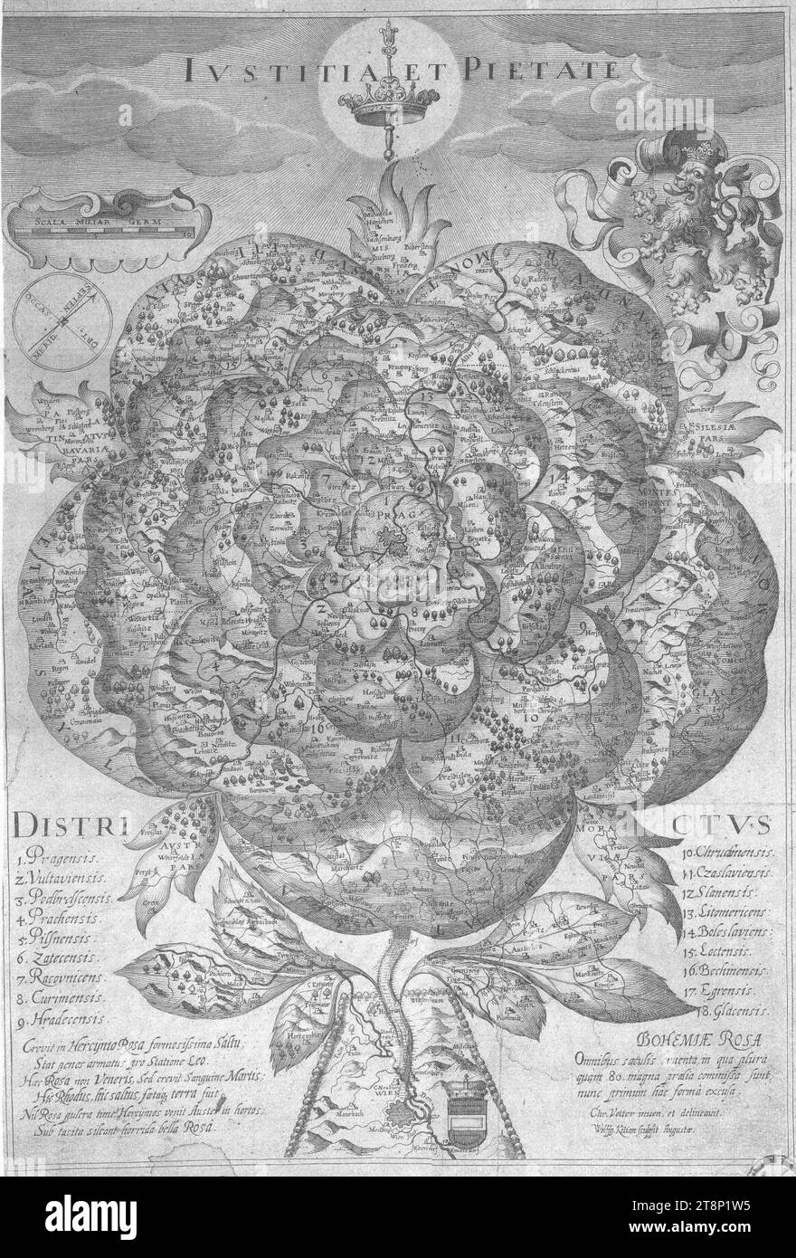 Vetterova mapa Cech Stock Photo - Alamy