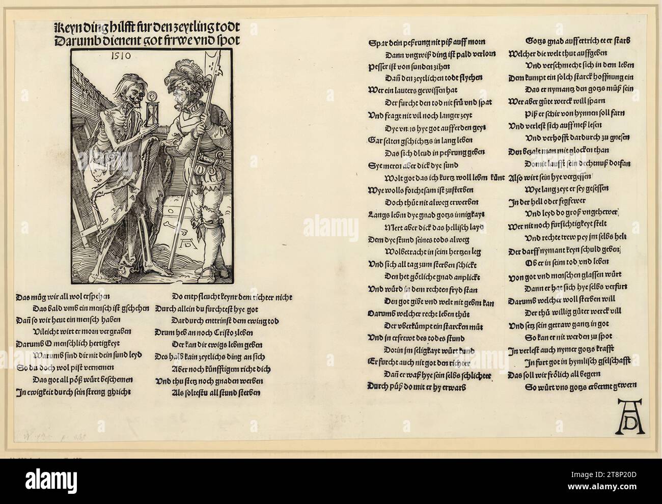 Death and Landsknecht (leaflet with a poem in 76 lines of verse ...