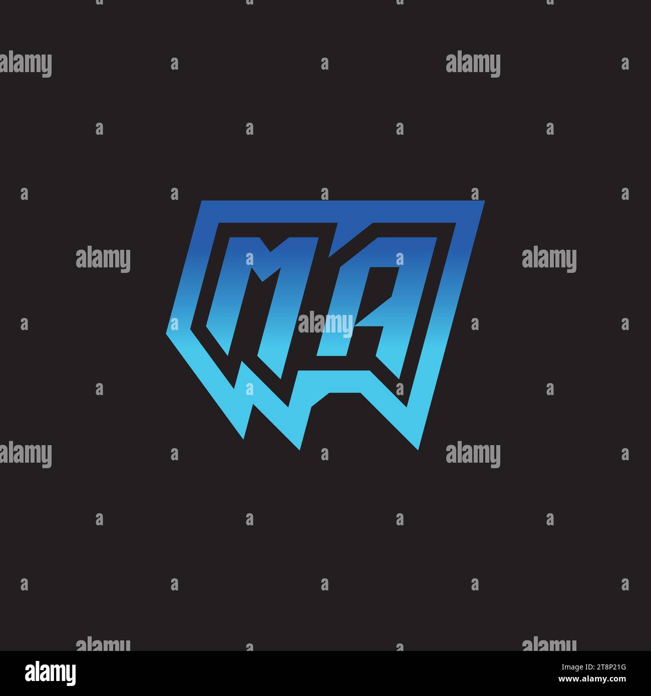 Ma gaming logo Stock Vector Images - Alamy