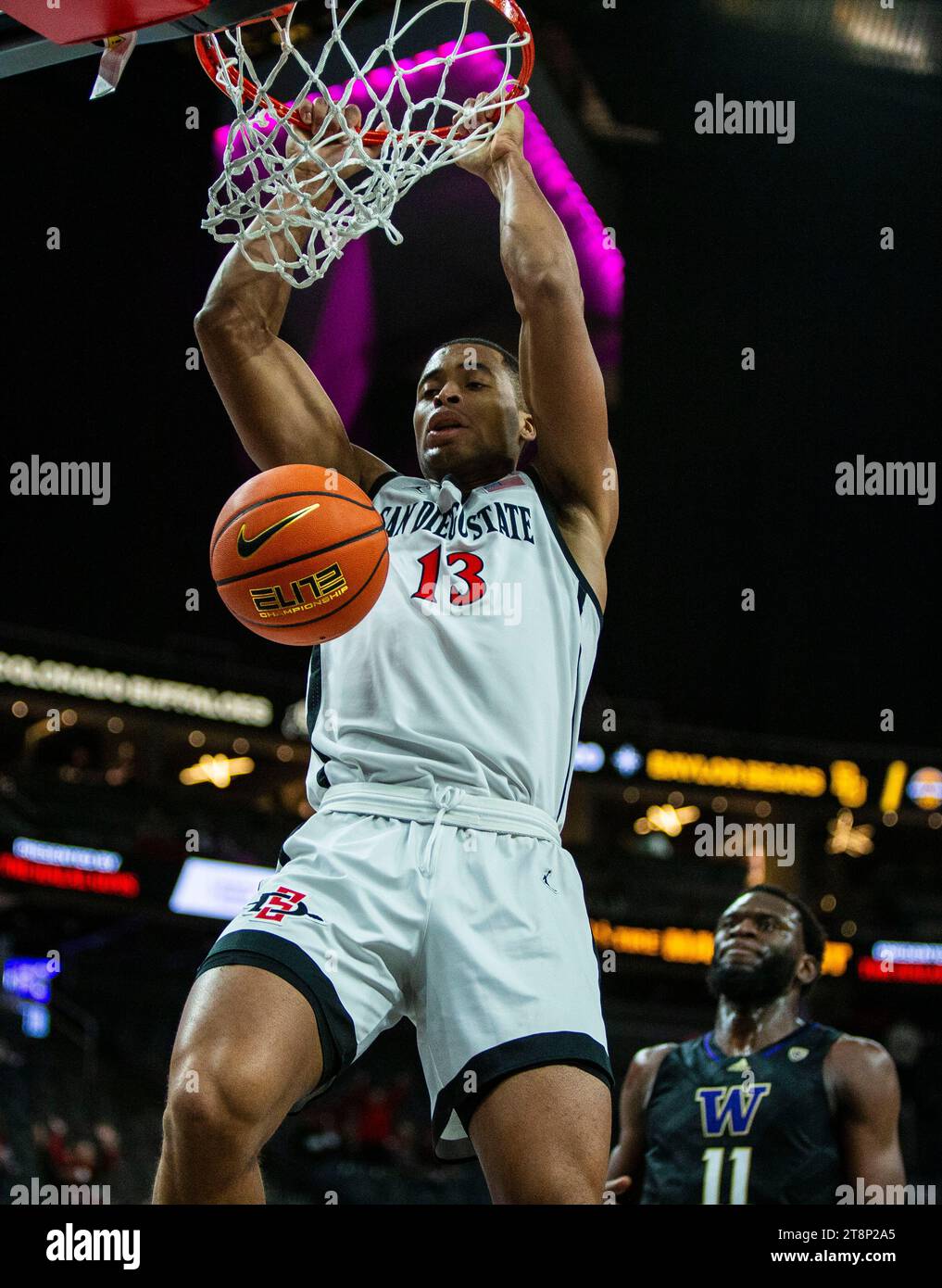 November 19 2023 Las Vegas, NV U.S.A. San Diego State forward Jaedon ...