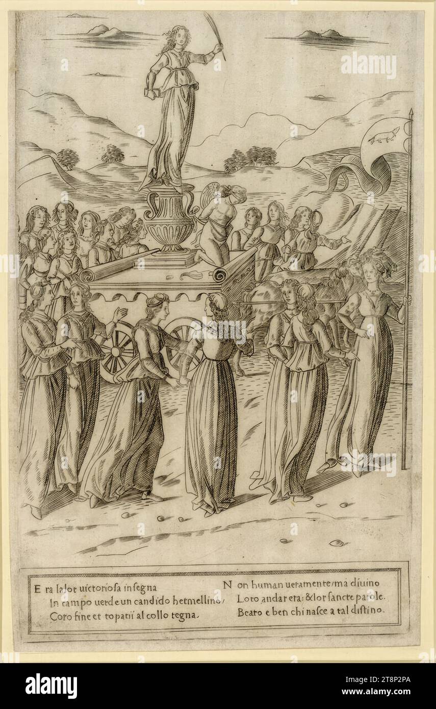 The Triumph of Chastity, Triumph of Petrarch, 1470-1490, printmaking ...