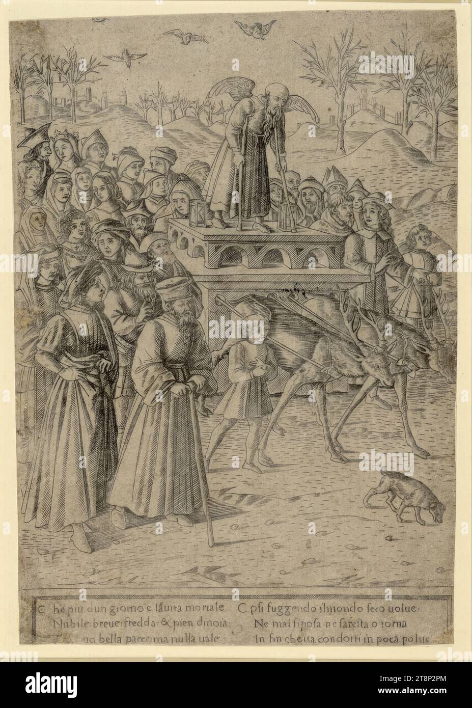 The Triumph of Time, Triumph of Petrarch, 1470-1490, printmaking ...