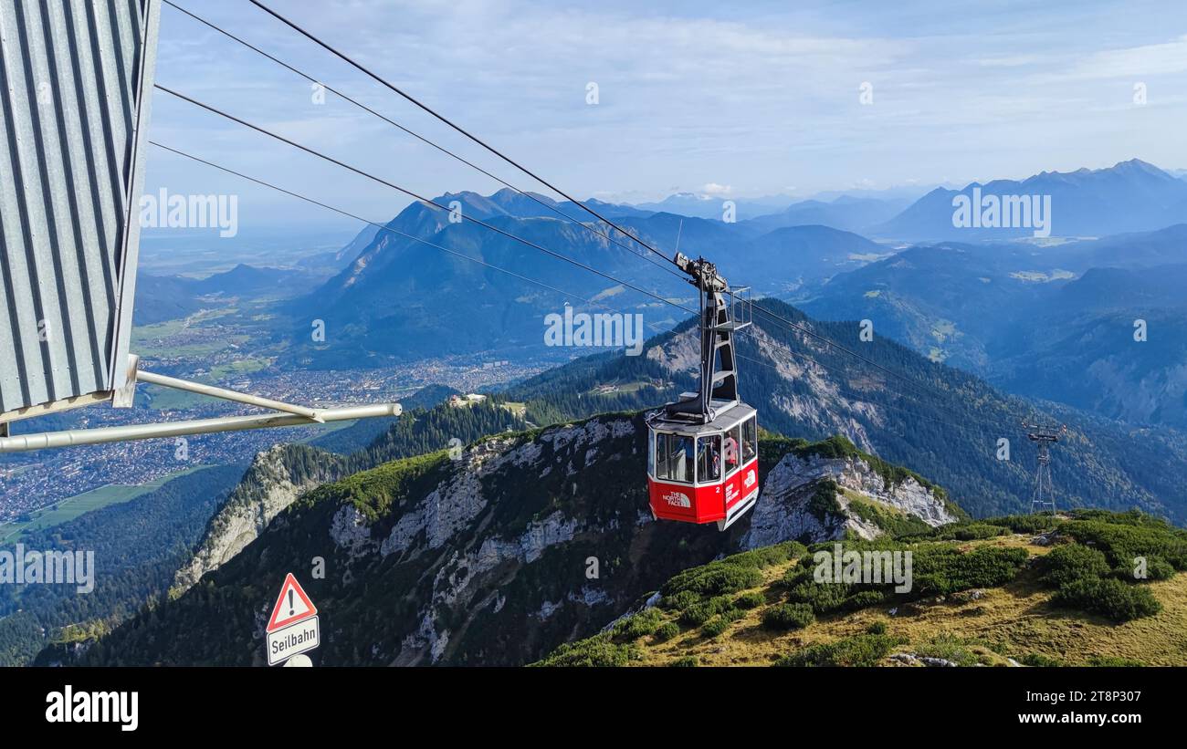 Alpspitzbahn (Osterfelderkopf cable car), on the Osterfelderkopf ...