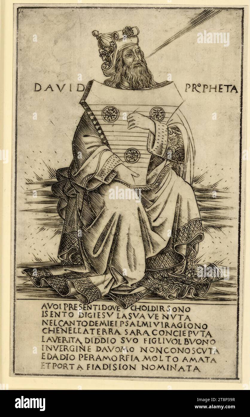 David, Master of the Prophets and Sibyls, Florentine broad manner ...