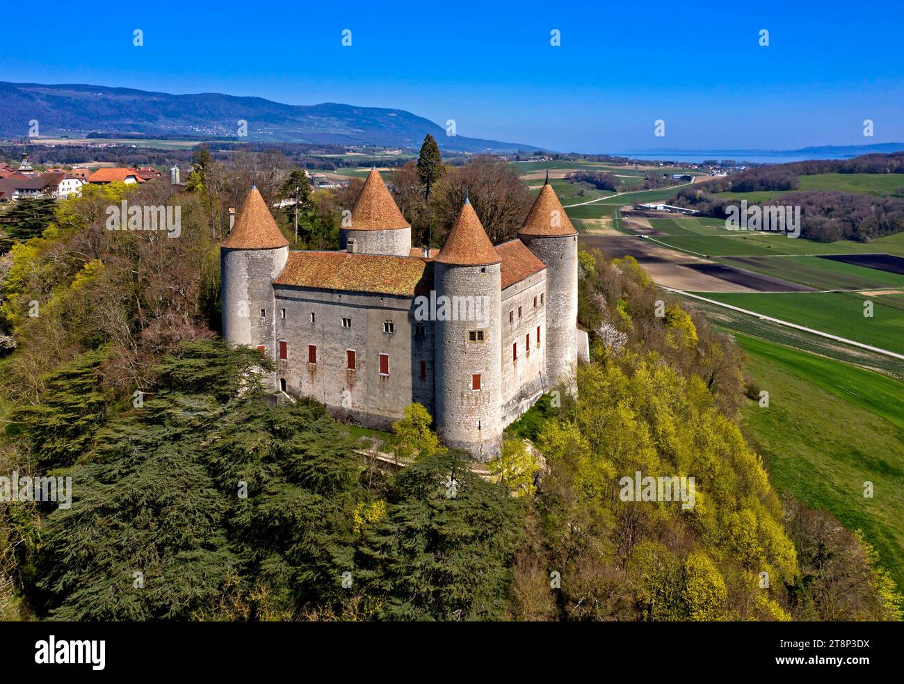 Champvent Castle, Chateau de Champvent, Champvent, Canton of Vaud ...