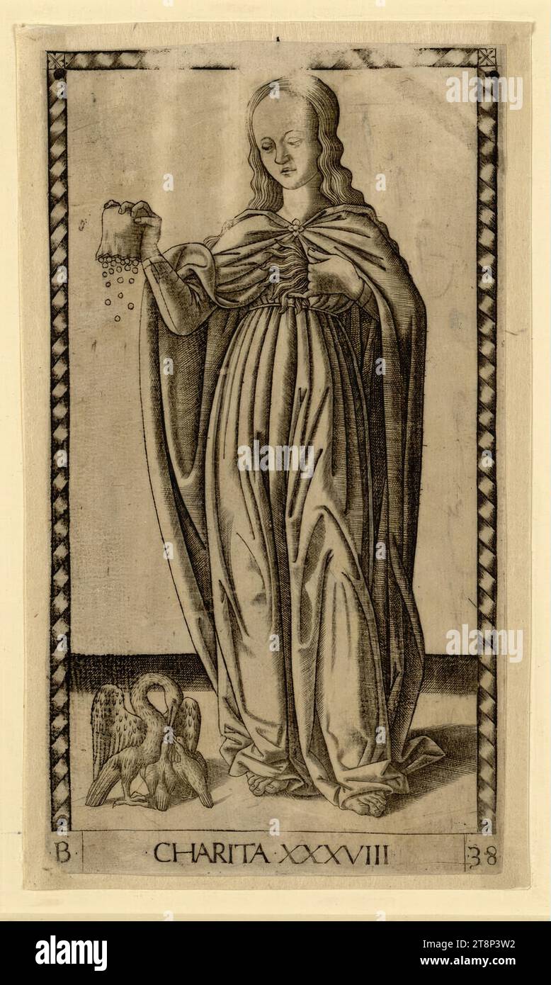 Caritas, E Series Ferrara, Master of Tarocchi, before 1467, print ...