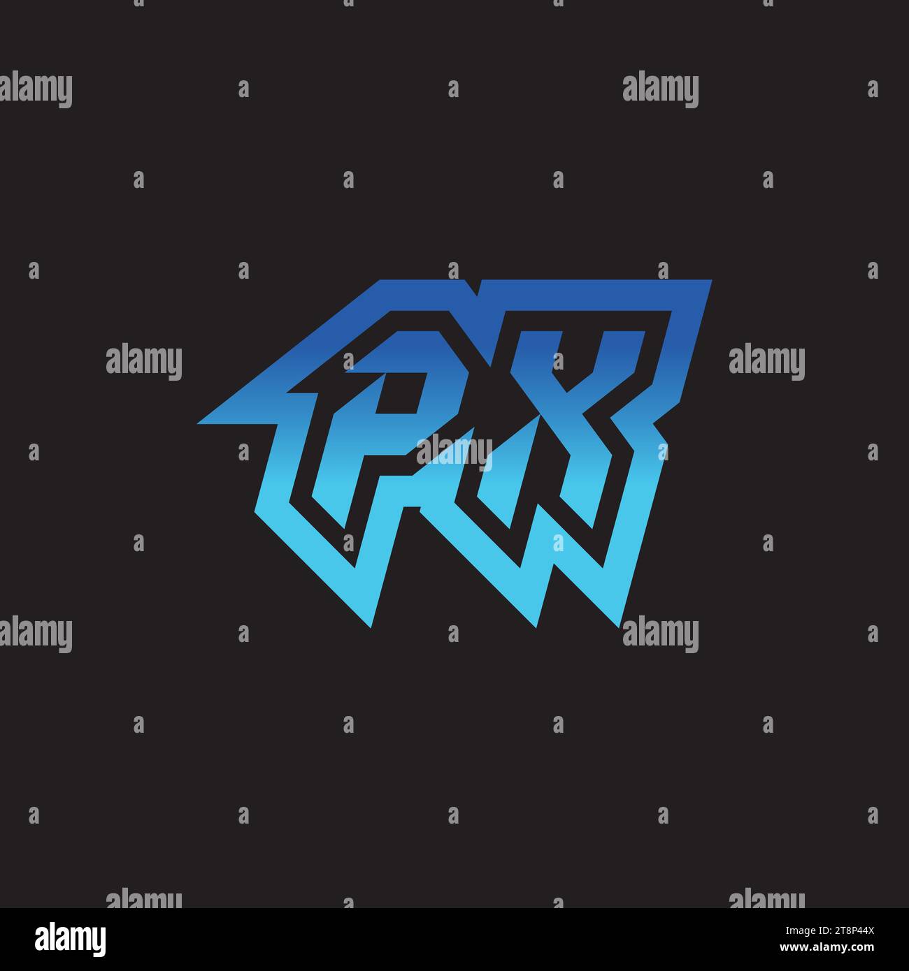 Px gaming logo Stock Vector Images - Alamy