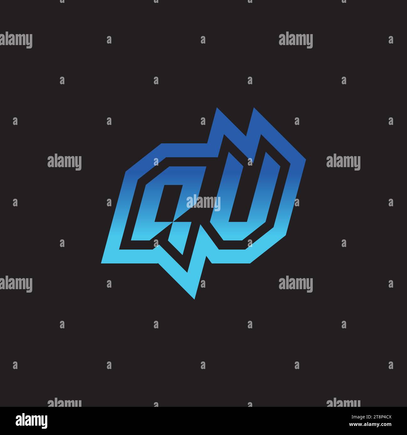 QV initial inspiration logo design esport and gaming clan ideas Stock Vector Image & Art - Alamy
