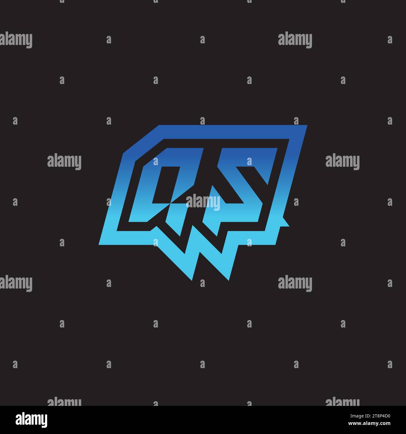 Qs minimal logo design hi-res stock photography and images - Alamy