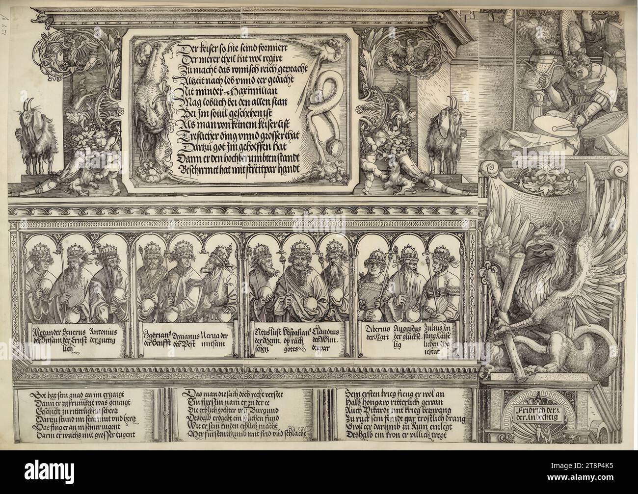 Caesar Gallery (The Arch of Honor of Emperor Maximilian I, left side ...