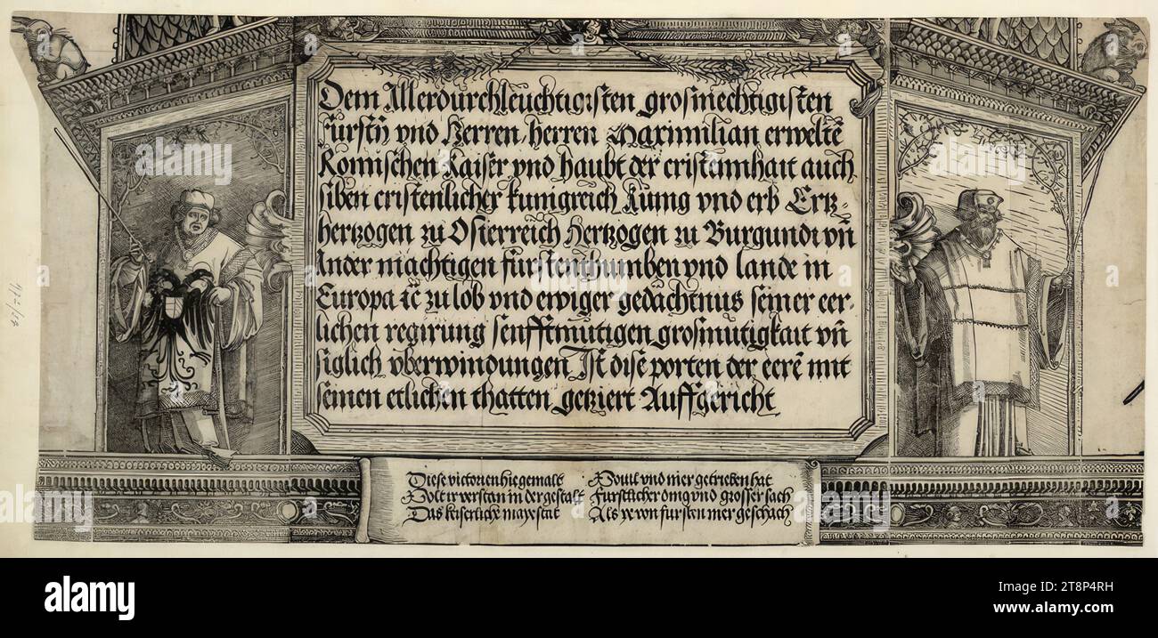 Heralds and Clavis (The Arch of Honor of Emperor Maximilian I, central ...