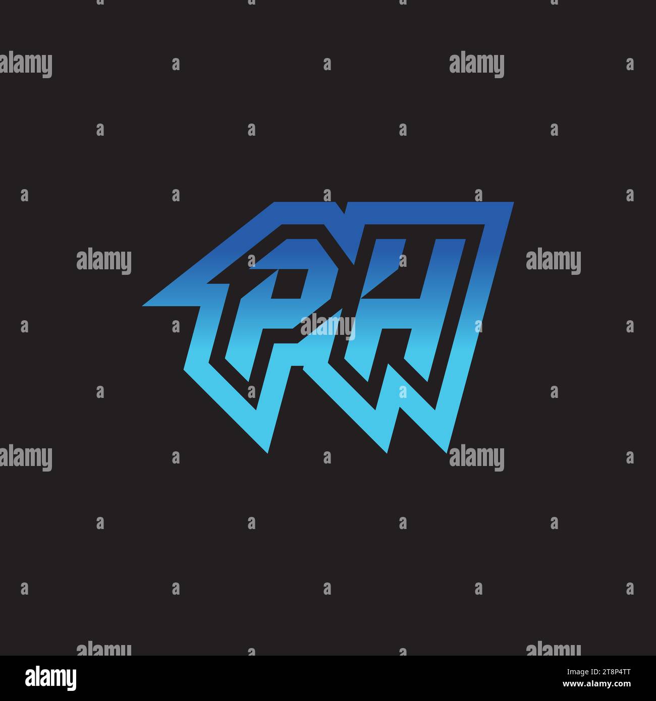 Ph minimal logo design hi-res stock photography and images - Alamy