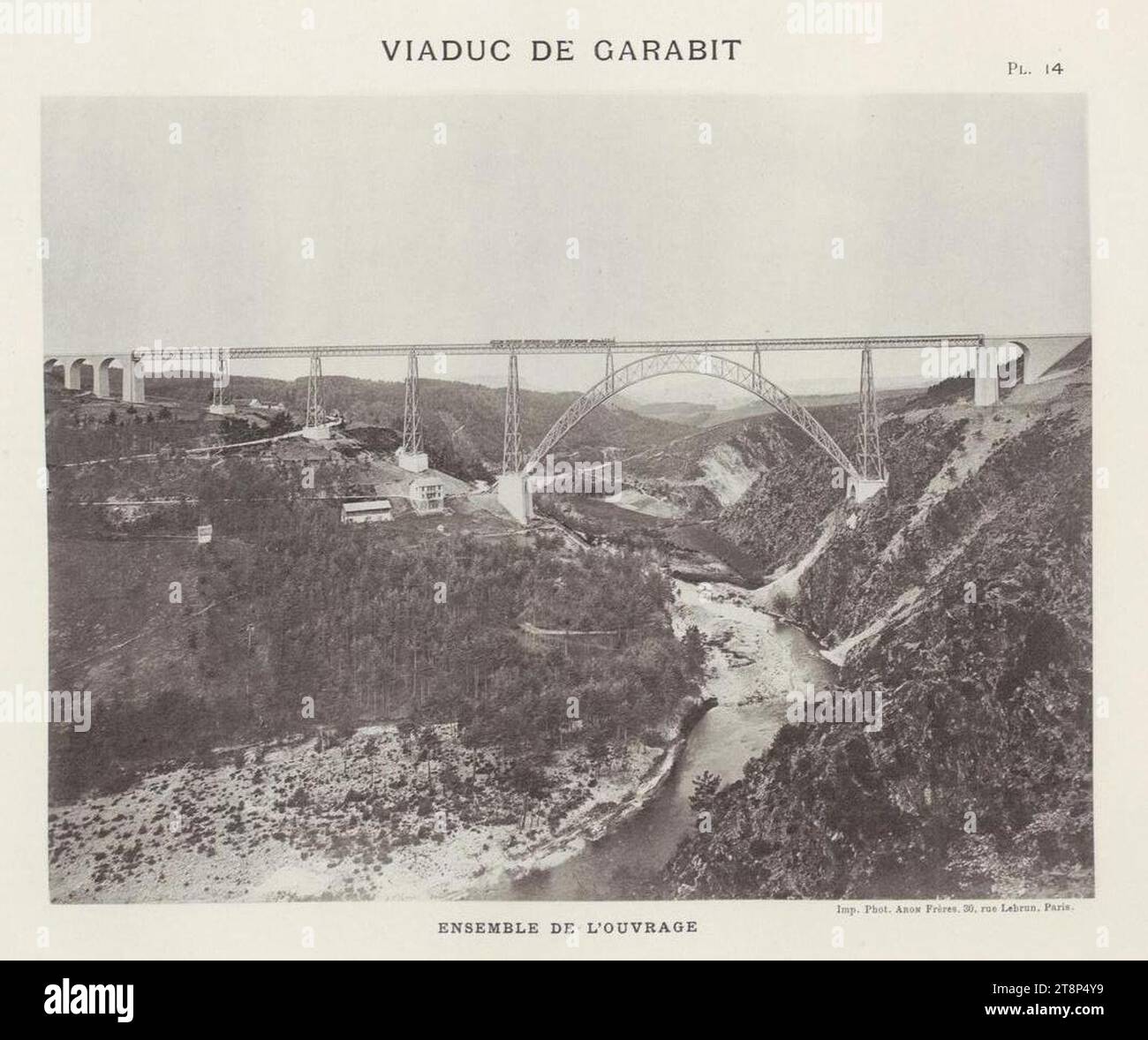 Viaduc de Garabit Planche 14 - Mémoire de G. Eiffel Stock Photo - Alamy