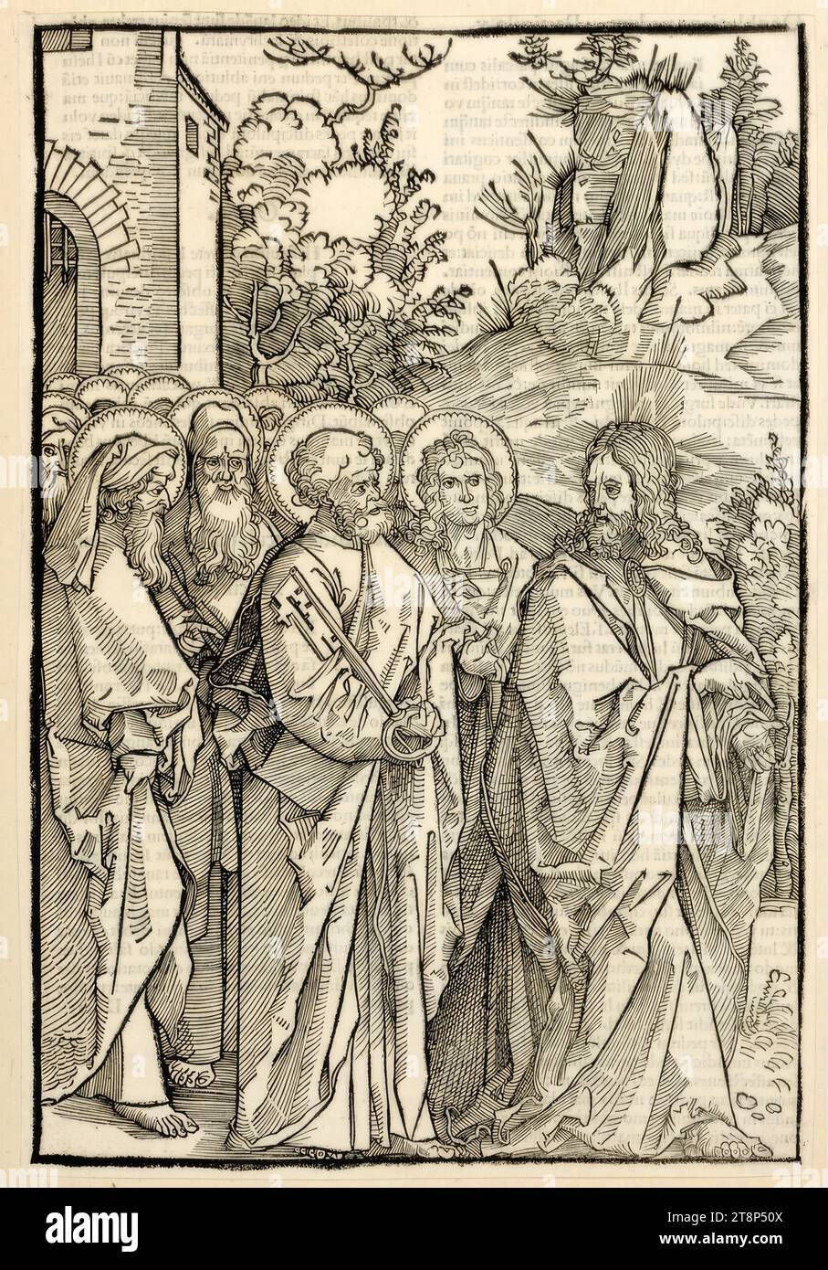 Christ speaks to his disciples on the way to Gethsemane, Ulrich Pinder ...