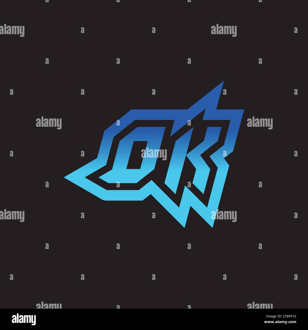 OK initial inspiration logo design esport and gaming clan ideas Stock ...