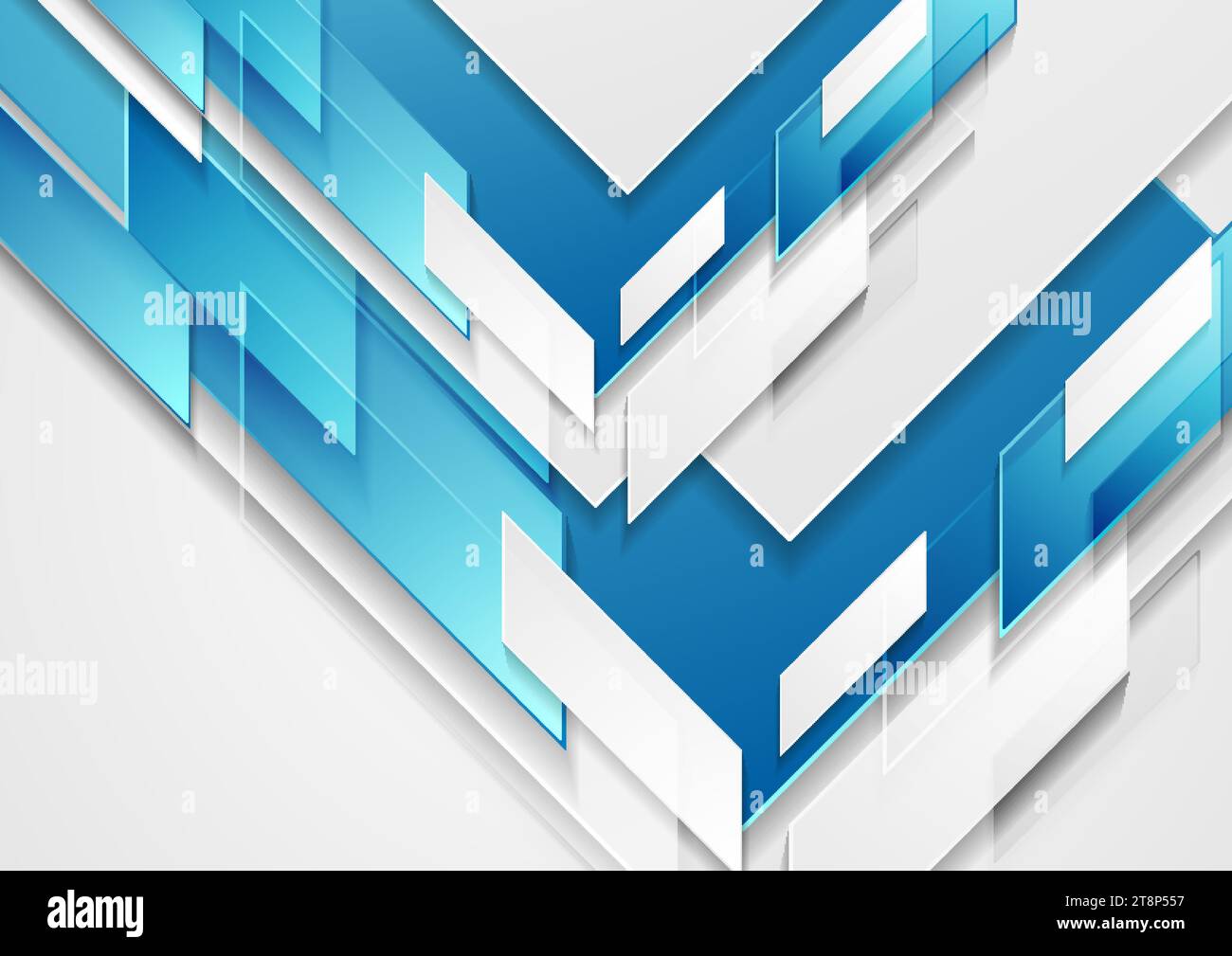 Blue and grey geometric tech abstract background. Vector graphic design ...
