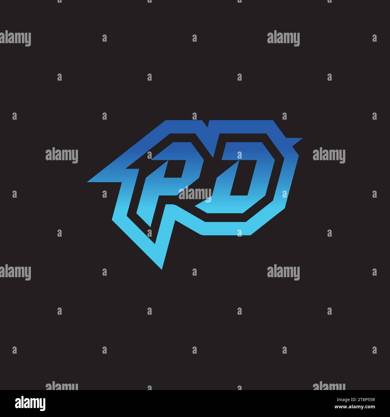 Pd gaming logo Stock Vector Images - Alamy