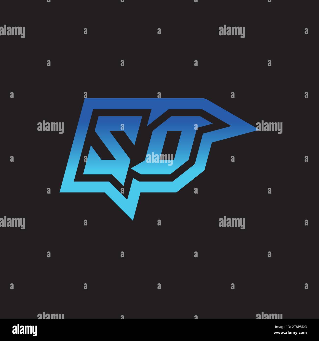 SO initial inspiration logo design esport and gaming clan ideas Stock ...