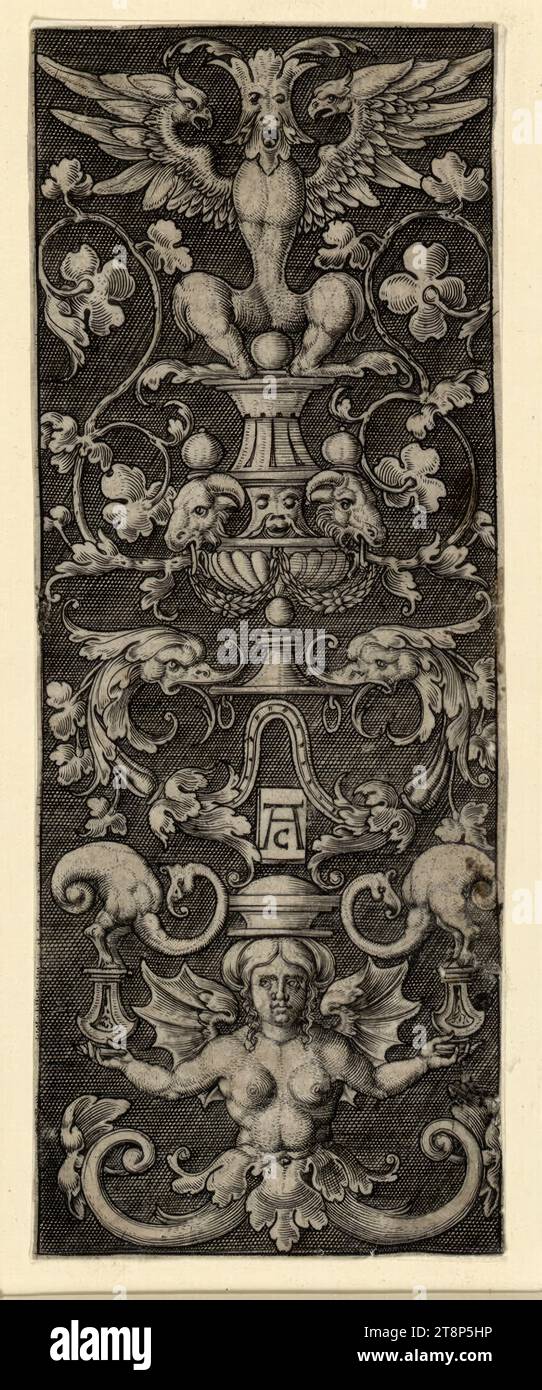 Arabesque with a siren, Monogrammist AC (Netherlands, 1st half of the ...