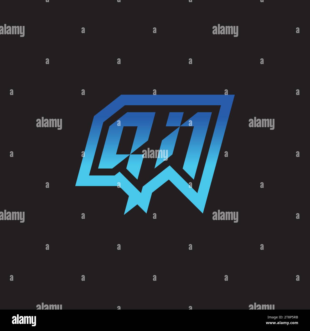 Qn gaming logo hi-res stock photography and images - Alamy