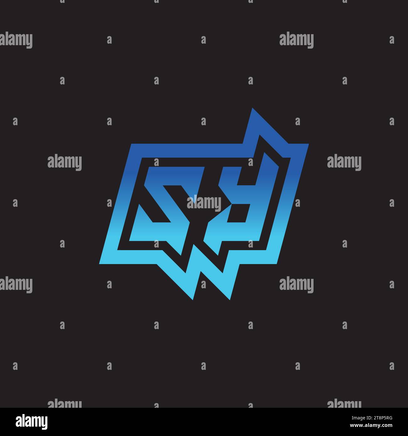 SY initial inspiration logo design esport and gaming clan ideas Stock ...