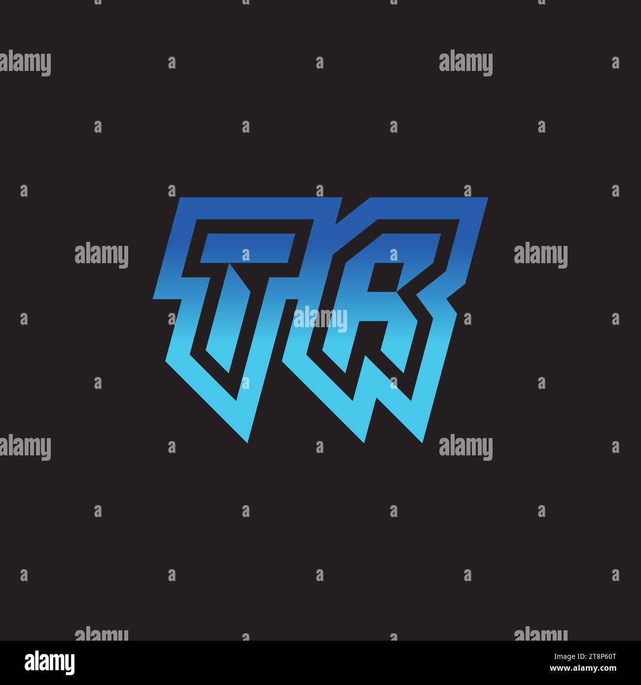 TR initial inspiration logo design esport and gaming clan ideas Stock ...
