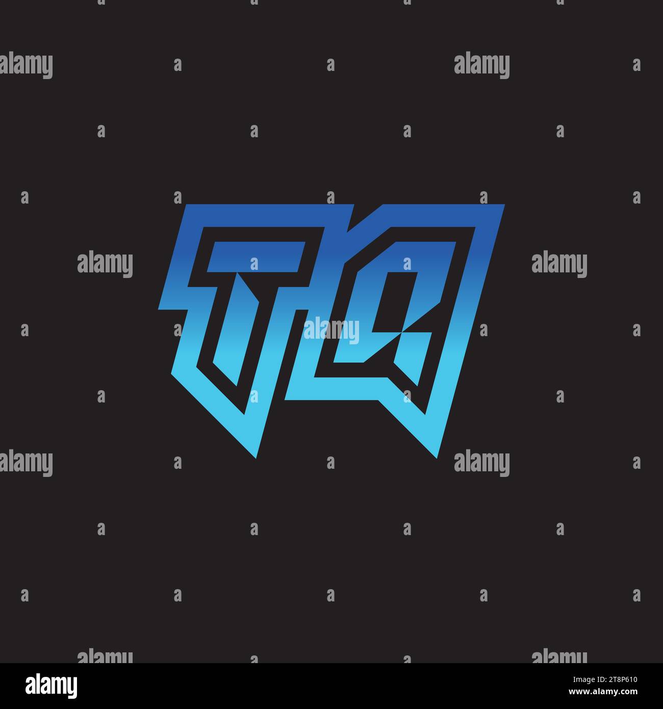 Tq minimal logo design hi-res stock photography and images - Alamy