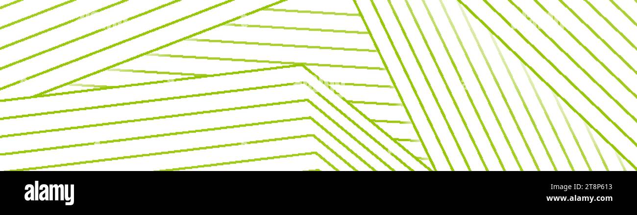 Abstract white minimal background with green lines. Vector geometric ...
