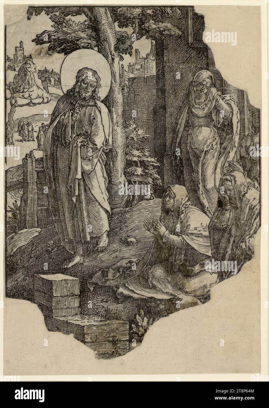 Christ's farewell to his mother, Lucas Hugensz. van Leyden (Leiden 1494 ...