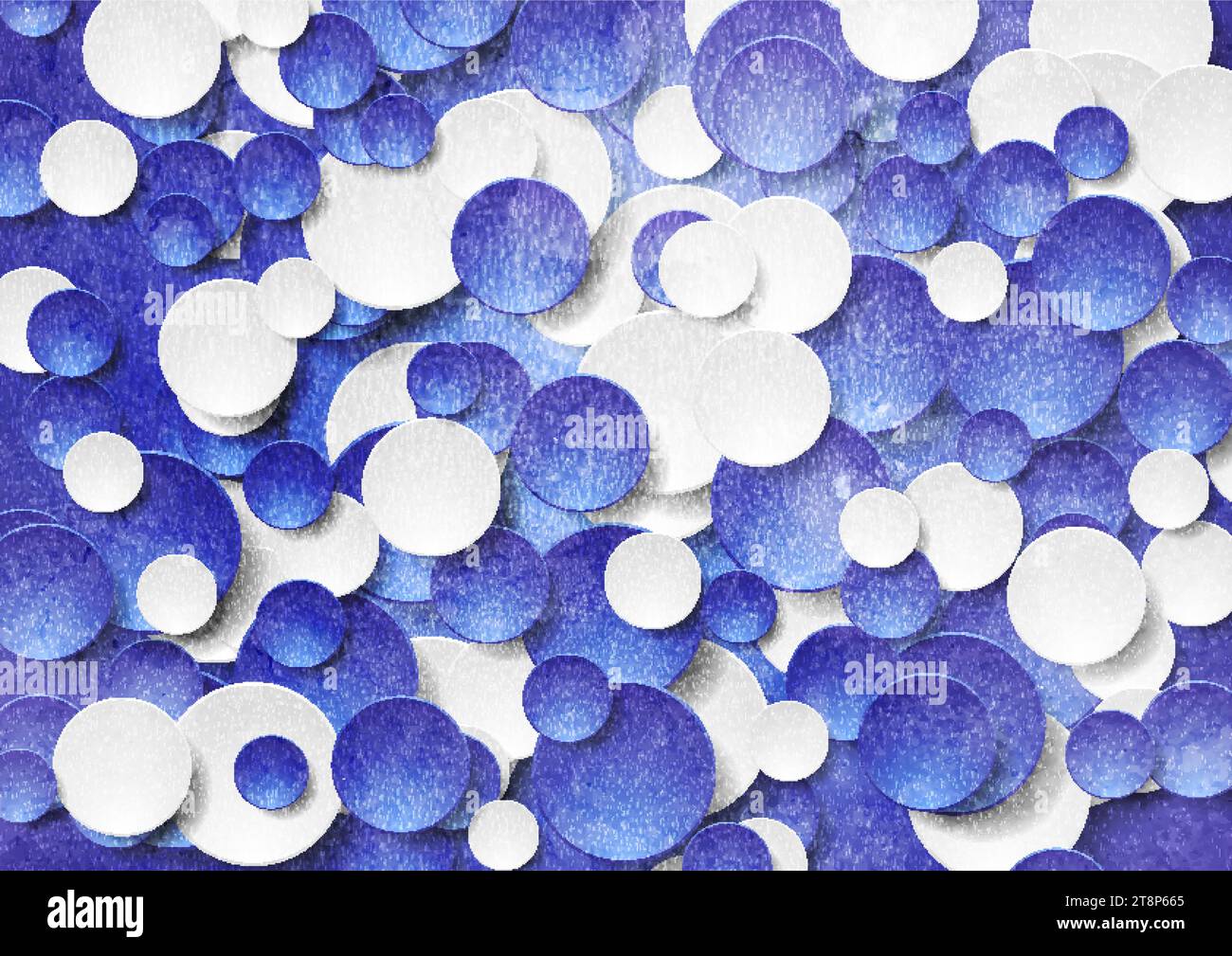 Blue and grey grunge circles abstract geometric hi-tech background ...