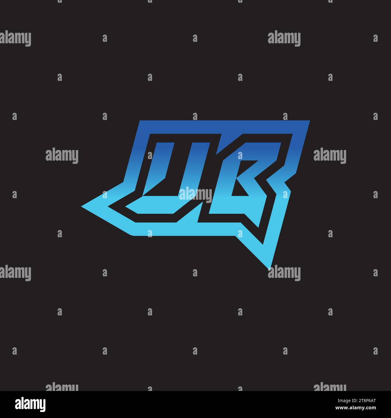 UB initial inspiration logo design esport and gaming clan ideas Stock ...
