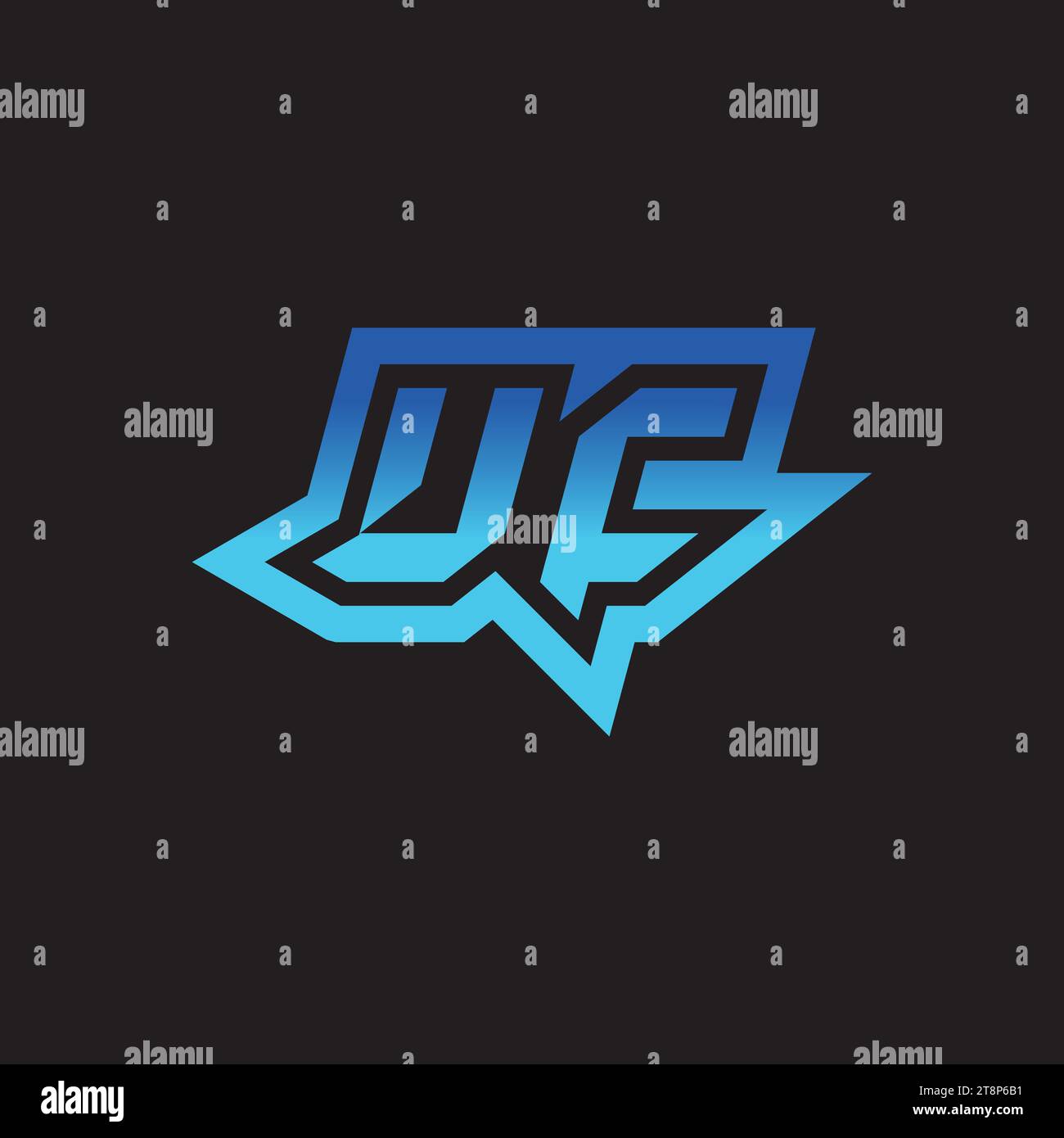 UC initial inspiration logo design esport and gaming clan ideas Stock ...