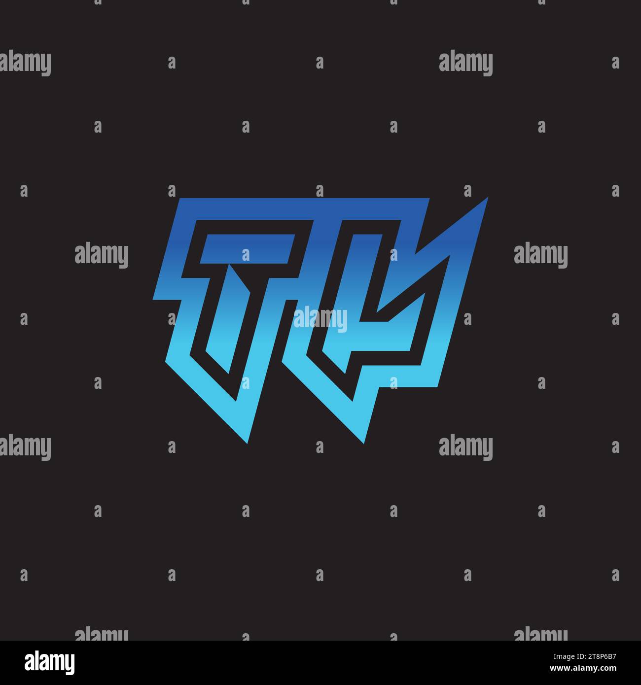 TL initial inspiration logo design esport and gaming clan ideas Stock ...