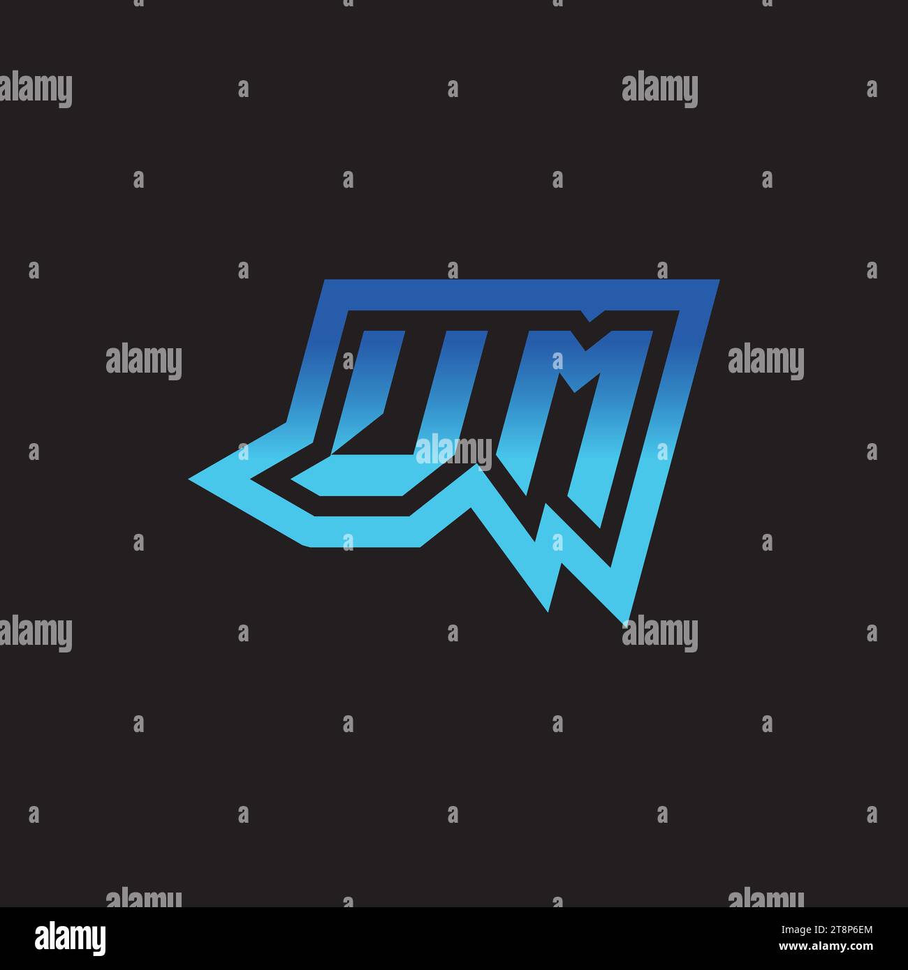 Um gaming logo Stock Vector Images - Alamy