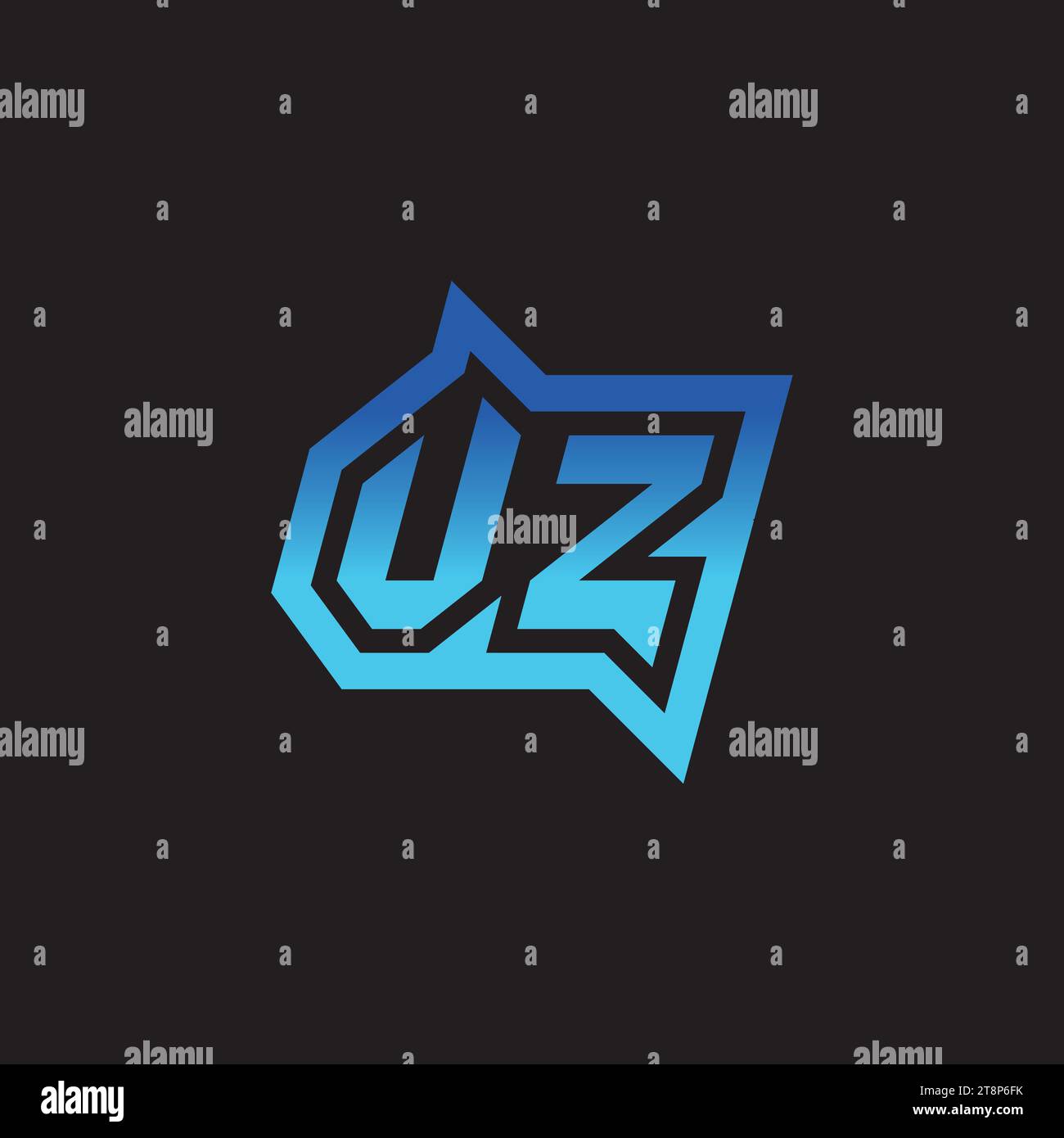 Vz minimal logo design hi-res stock photography and images - Alamy