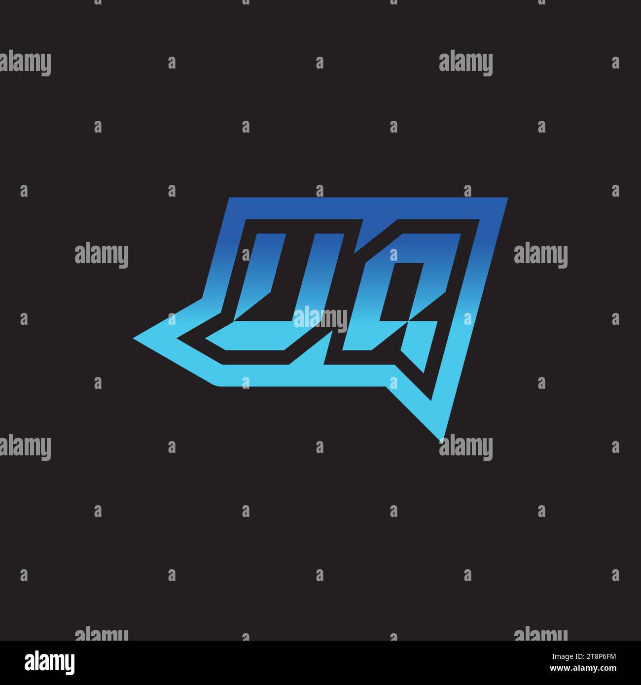 UQ initial inspiration logo design esport and gaming clan ideas Stock ...